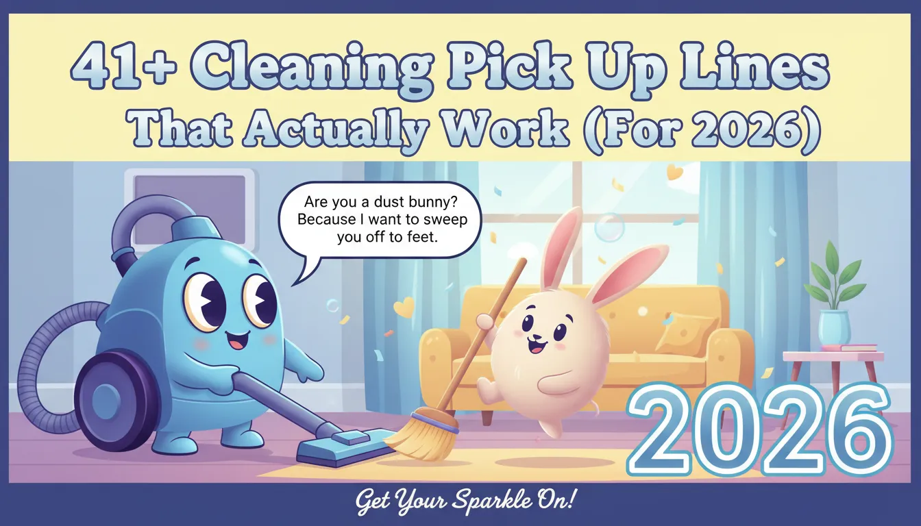 41+ Cleaning Pick Up Lines That Actually Work (For 2026