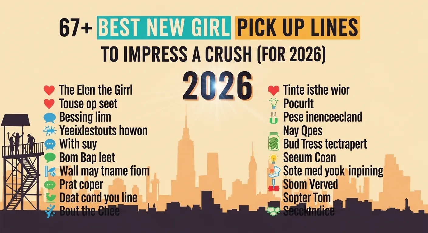 67+ Best New Girl Pick Up Lines to Impress a Crush (For 2026)
